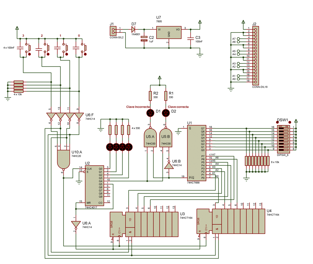 Electronic Combination Lock Circuit Diagram Circuit Diagram